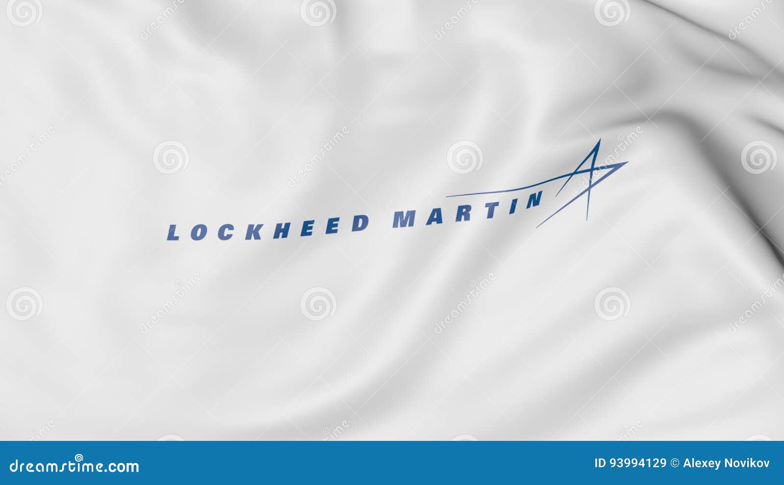Waving Flag with Lockheed Martin Logo. Editorial 3D Rendering Editorial ...