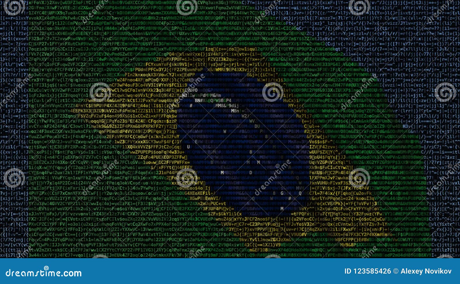 Waving Flag of Brazil Made of Text Symbols on a Computer Screen ...