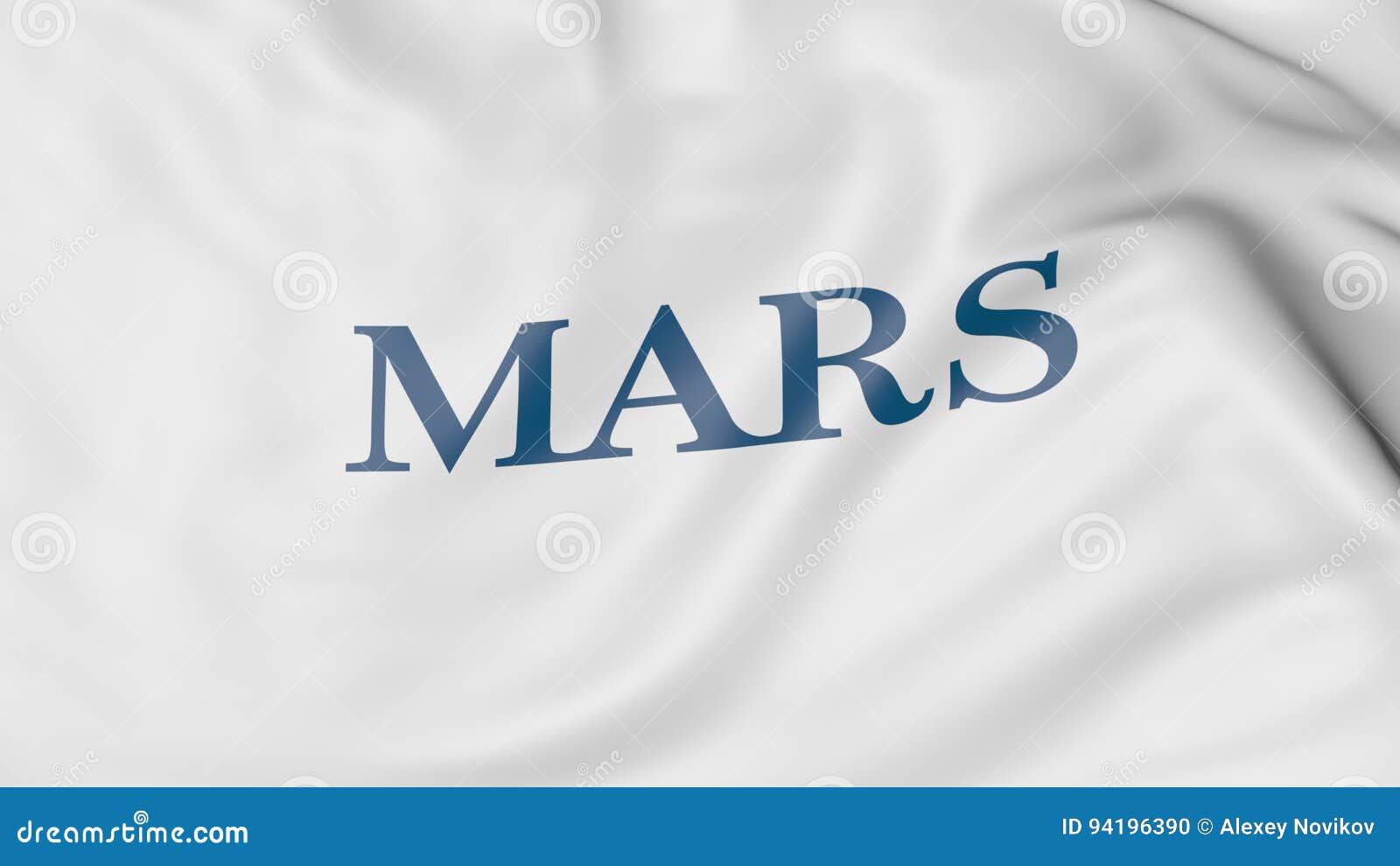 Waving Flag with Mars Incorporated Logo. Editorial 3D Rendering ...