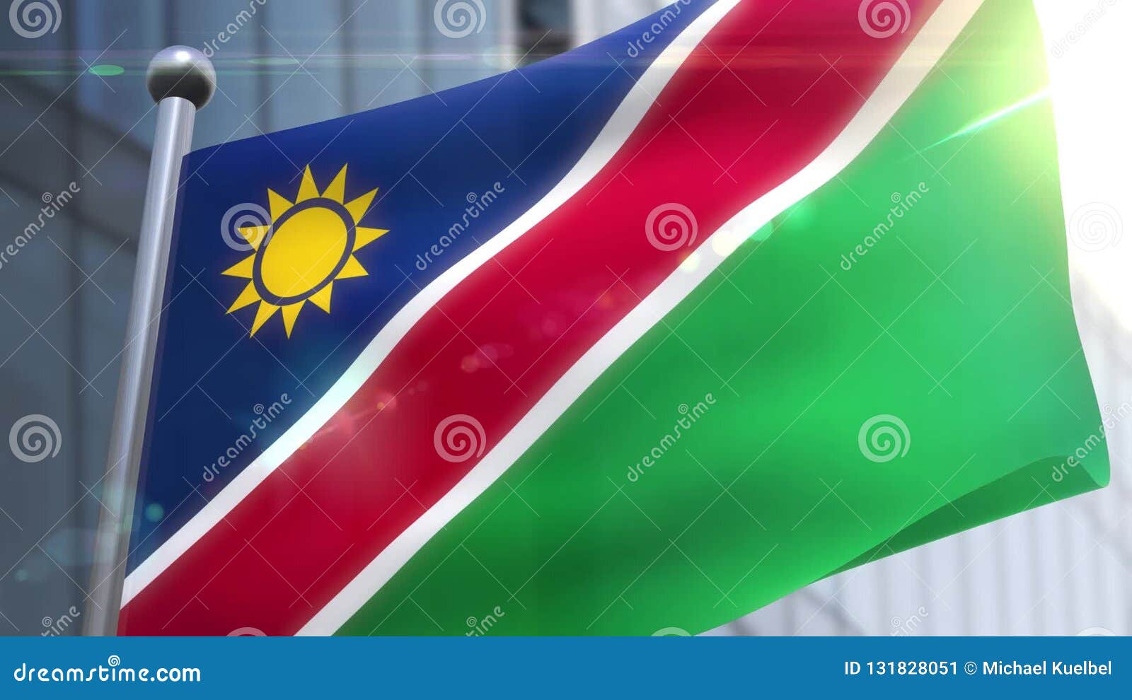 Waving Flag of Namibia Animation Stock Video - Video of flags, state ...