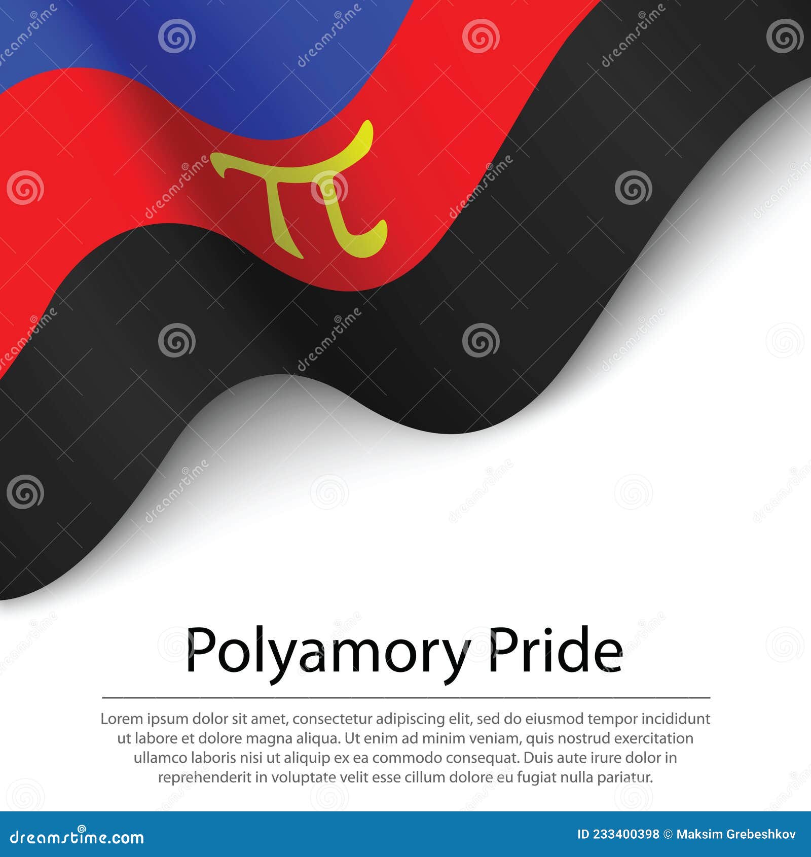 Polyamory, Pansexual, Polysexual And Bisexual Flags Vector Set ...
