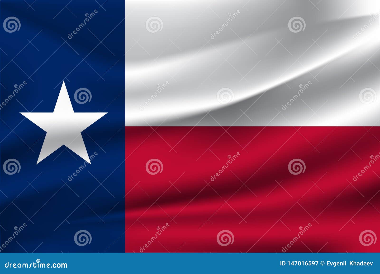 Waving Flag of Texas. 10 EPS Stock Illustration - Illustration of ...