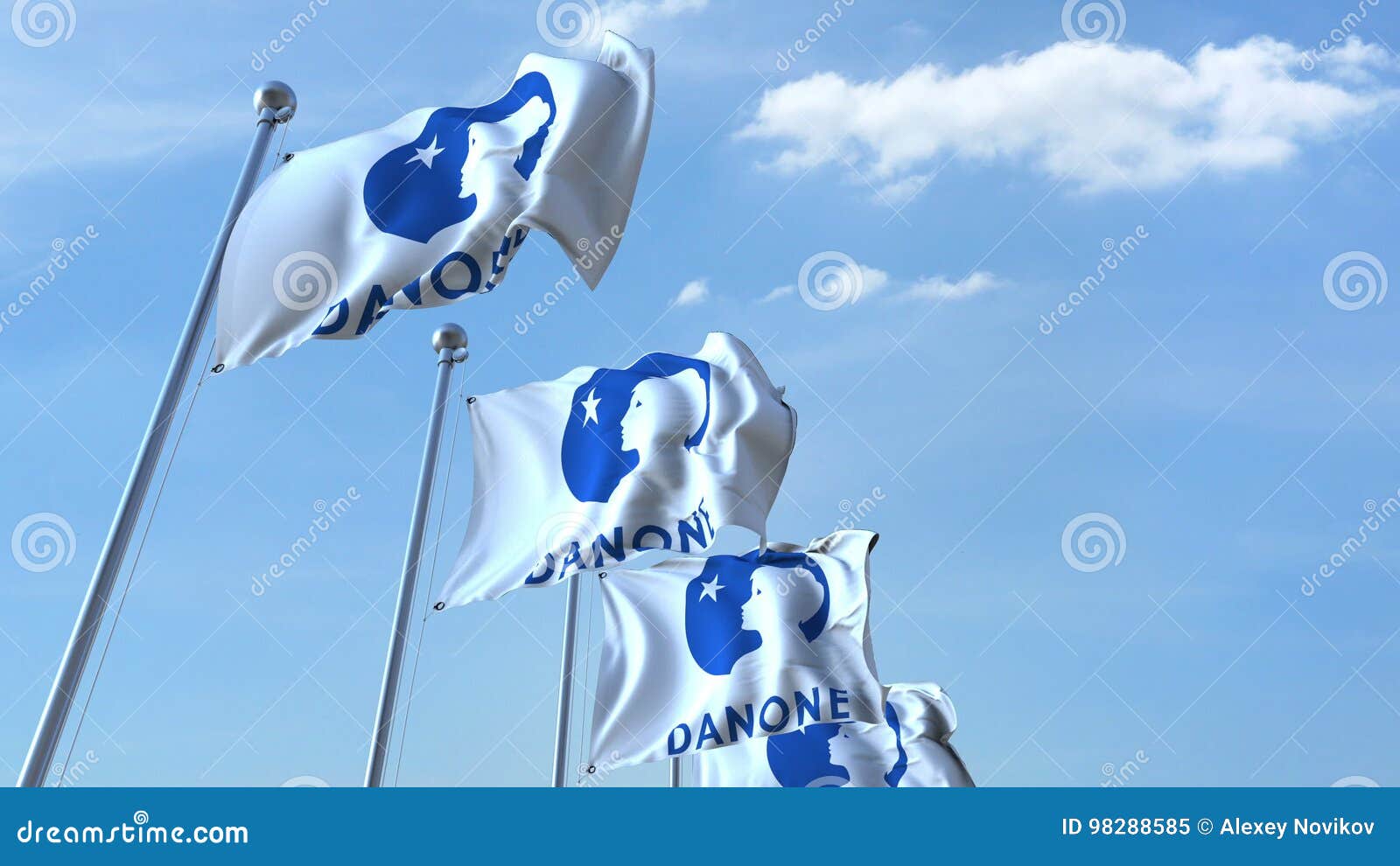 DANONE Logo Editorial Illustrative On White Background | CartoonDealer ...