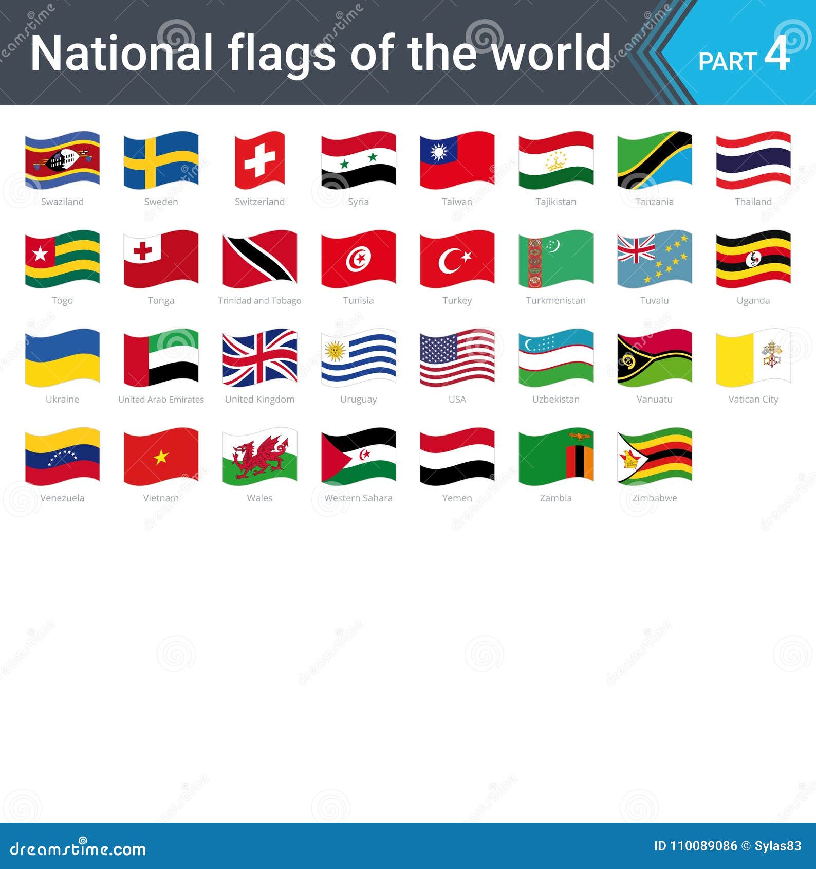 Waving Flags of the World. Collection of Flags - Full Set of National ... Waving Flags of the World. Collection of Flags - Full Set of National ...