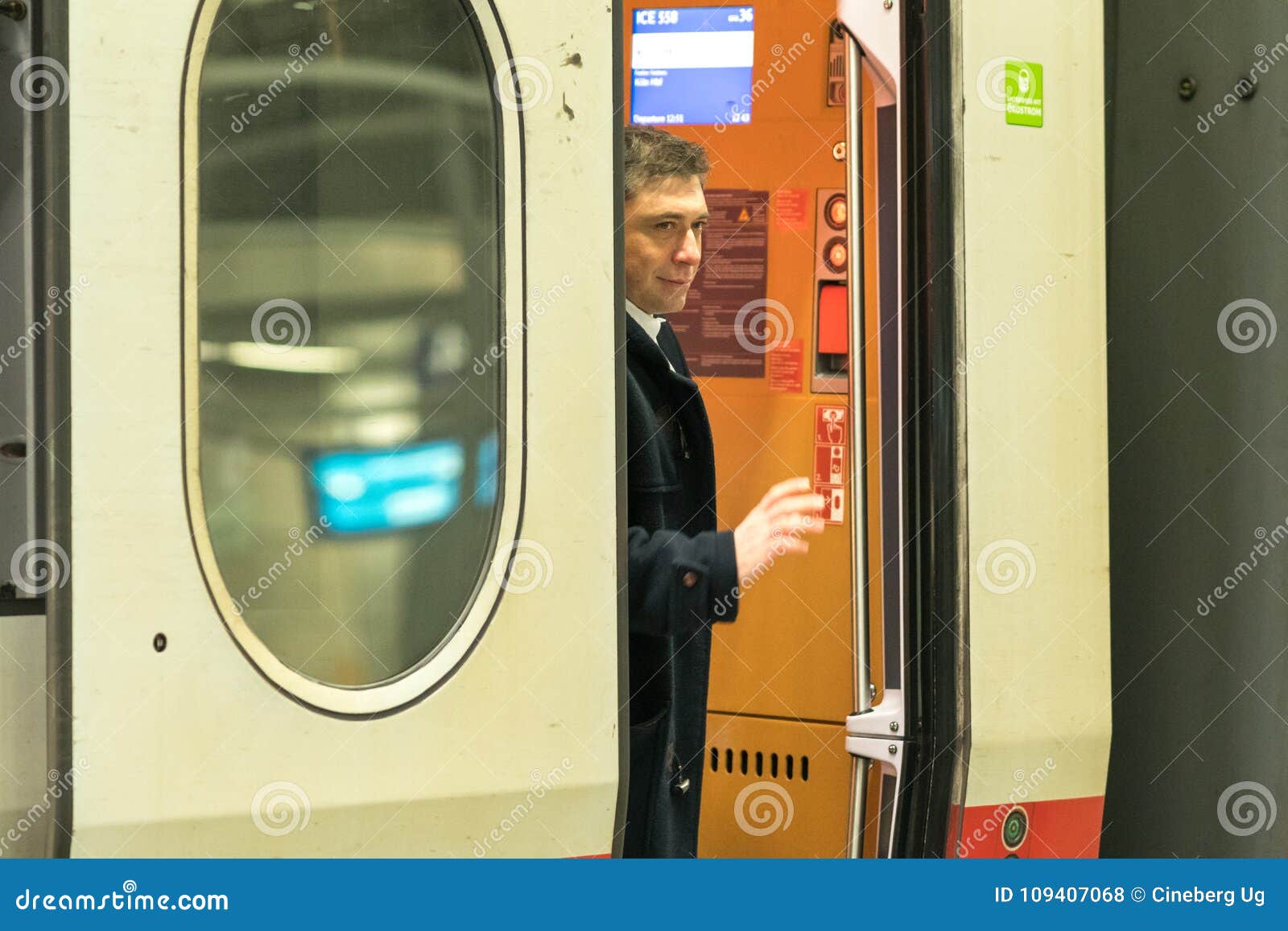 Waving Goodbye stock photo. Image of portrait, male - 109407068