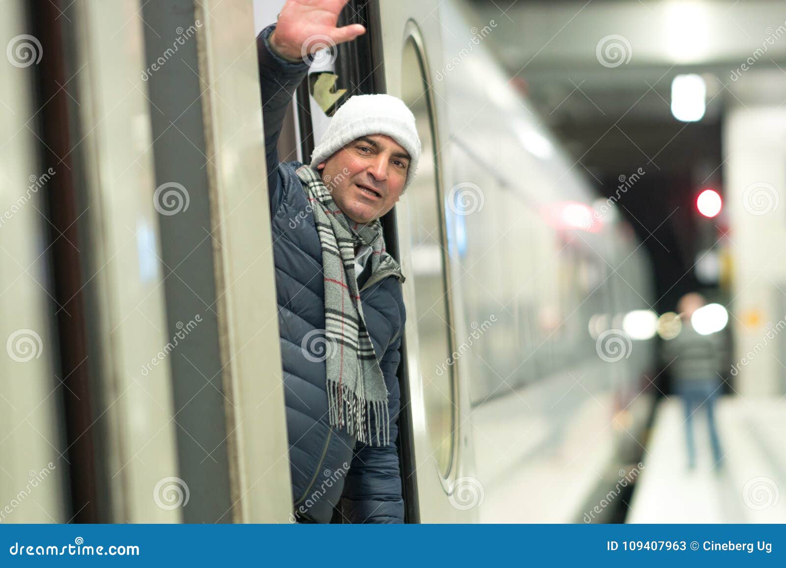 Waving Goodbye stock image. Image of alone, caucasian - 109407963