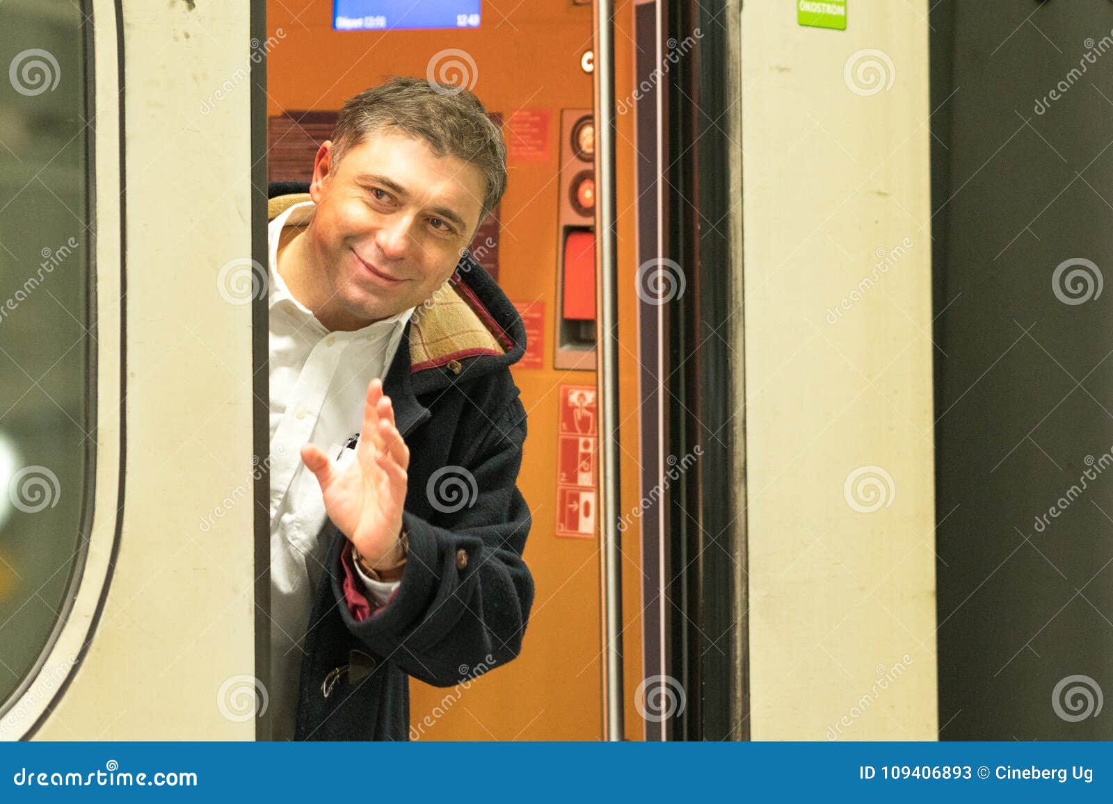 Waving Goodbye stock image. Image of happy, emotion - 109406893