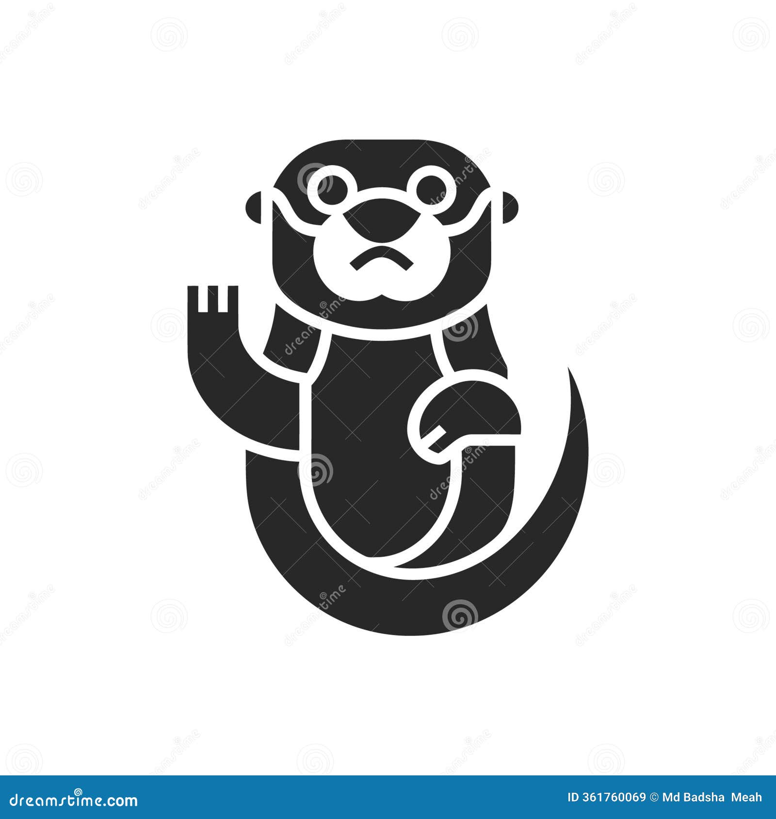 Otter Icon Vector Isolated On White Background, Otter Sign ...
