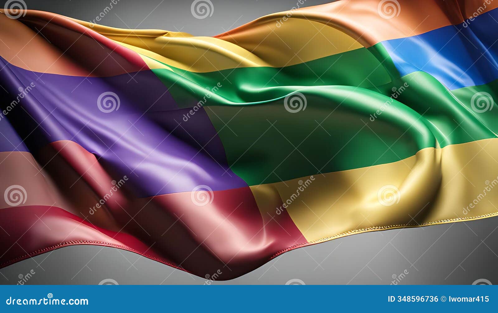 Waving Progress Pride Flag stock photo. Image of progress - 348596736