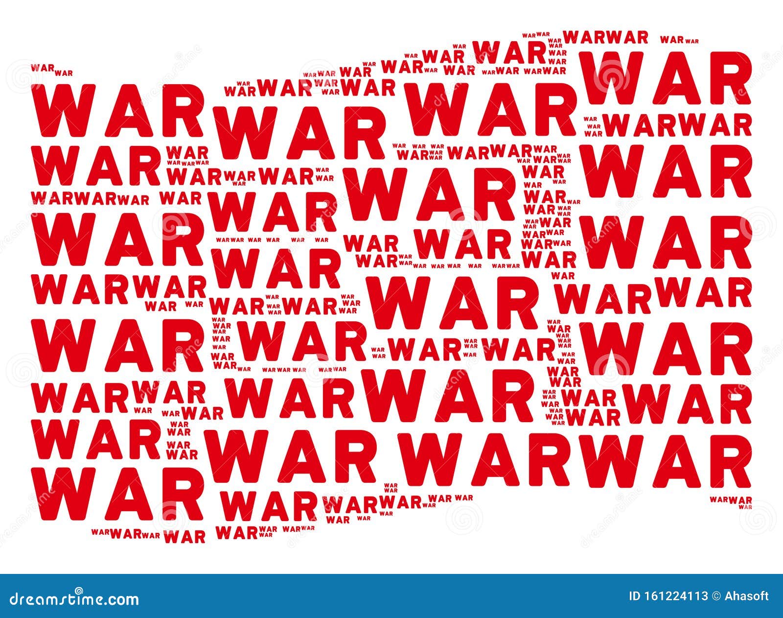 Waving Red Flag Collage of War Texts Stock Vector - Illustration of ...