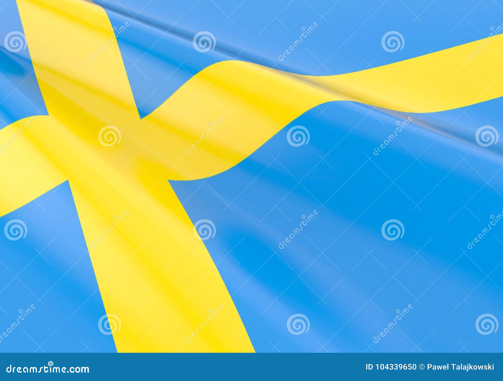 Waving swedish flag stock illustration. Illustration of wave - 104339650