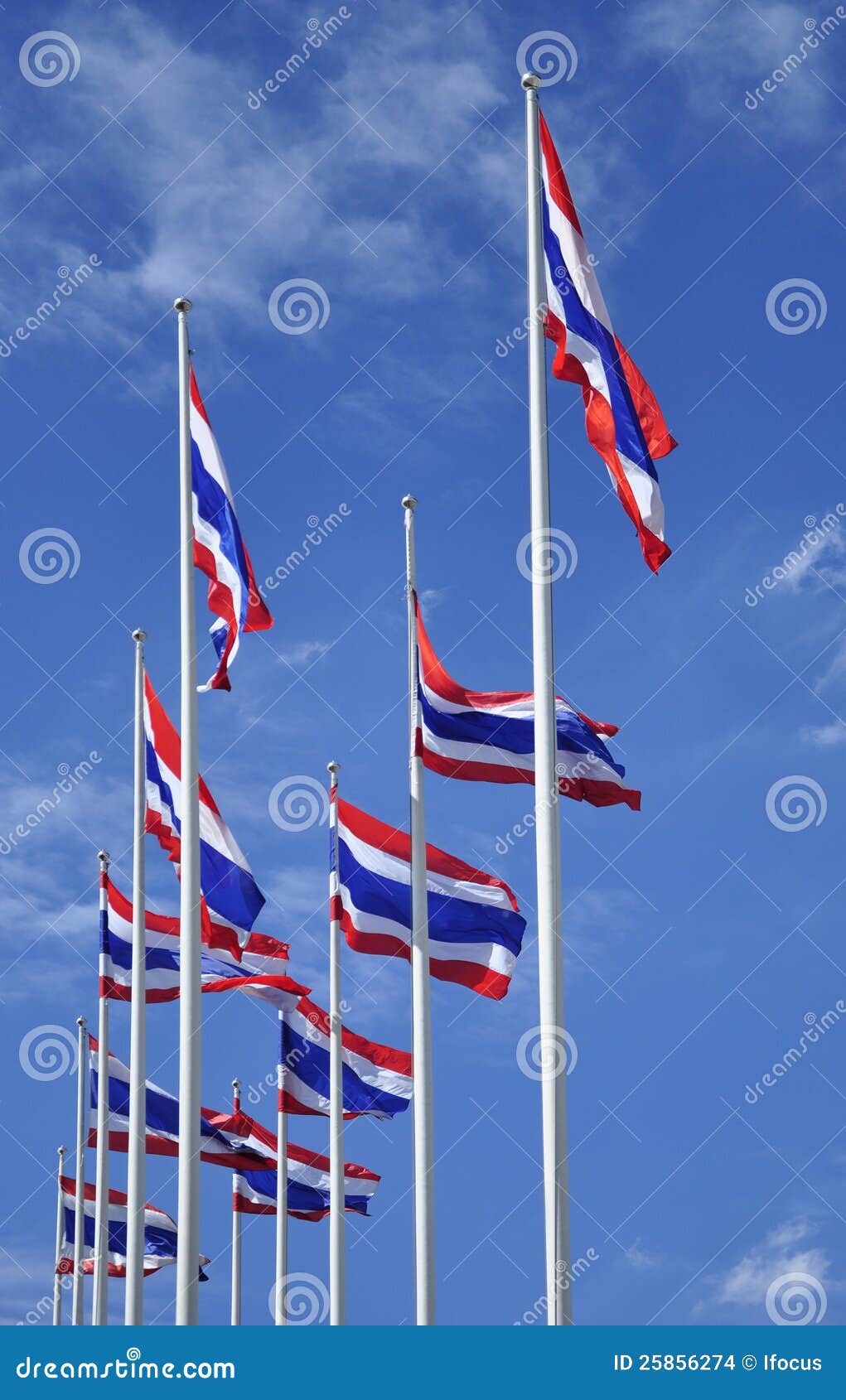 Thai Flags And The Kings Flag Royalty-Free Stock Image | CartoonDealer ...