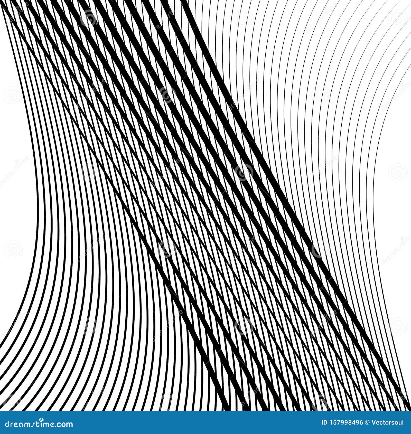 Waving, Wavy Lines Pattern. Billowy, Undulating Tangle Lines Grid,mesh ...
