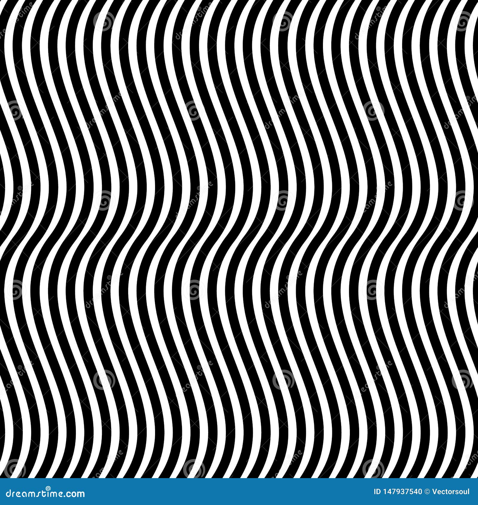 Waving, Wavy Vertical Lines Pattern / Texture, Simple Geometric Element ...