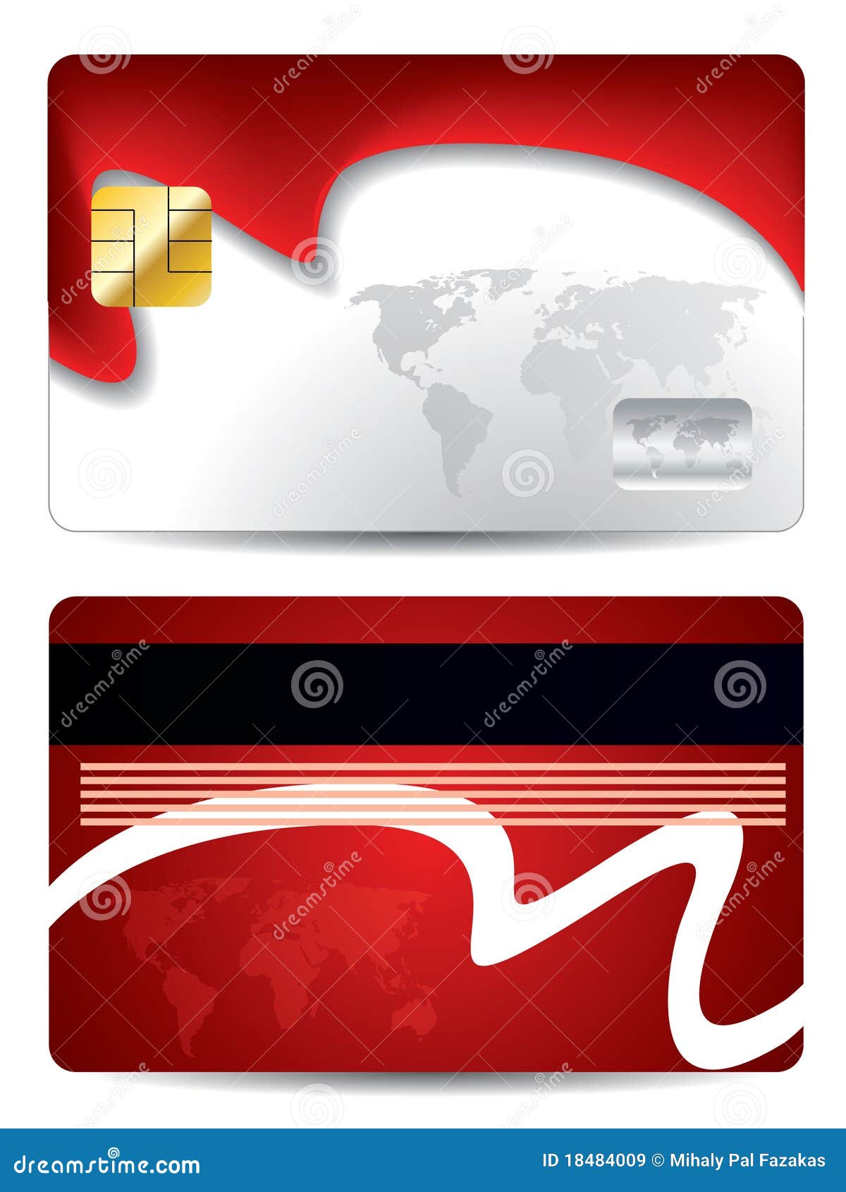 Waving World Credit Card Design Stock Vector - Illustration of retail ...