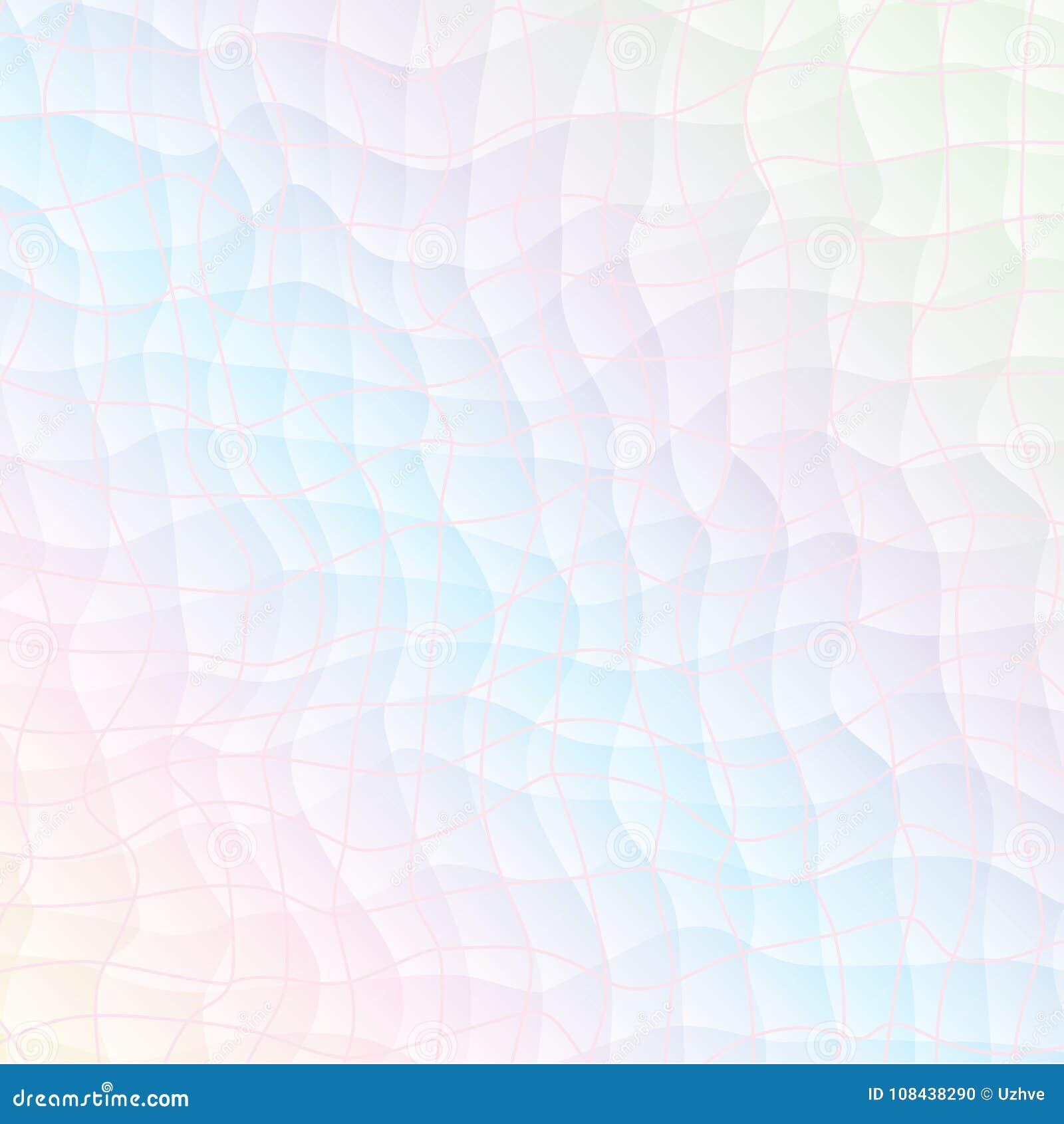 Wavy Abstract Background with Grid Stock Vector - Illustration of ...