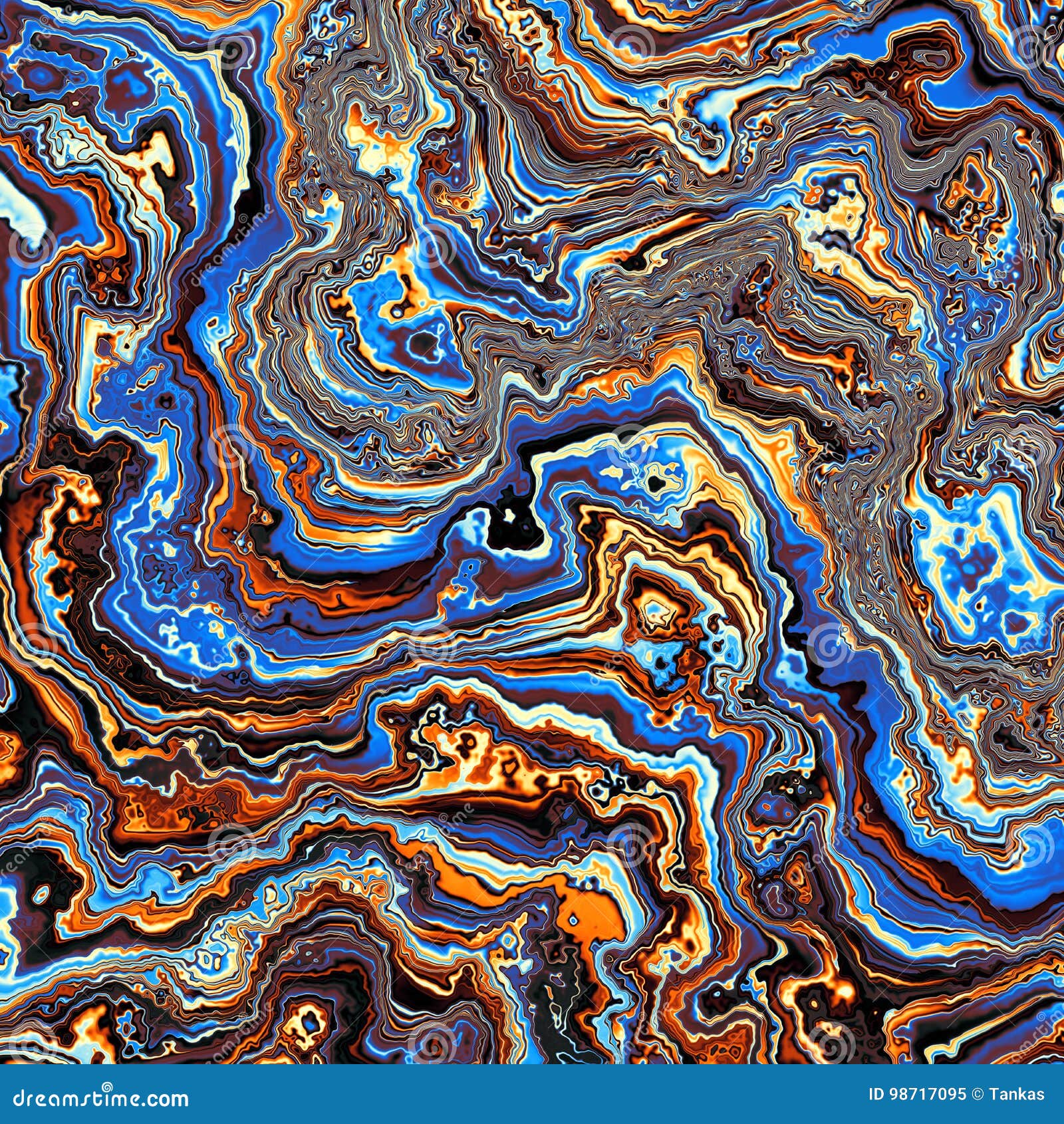 Abstract wavy fractal stock illustration. Illustration of concept ...