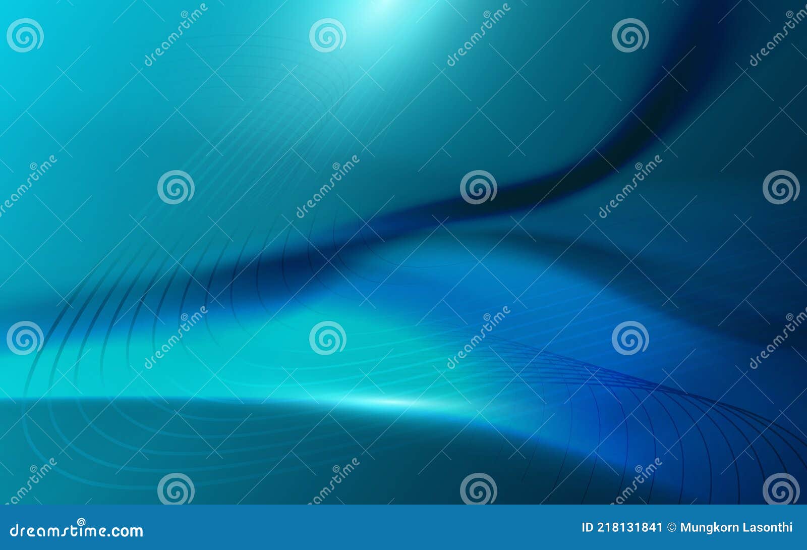 The Wavy Abstract Blue Background in High-tech Digital Technology ...