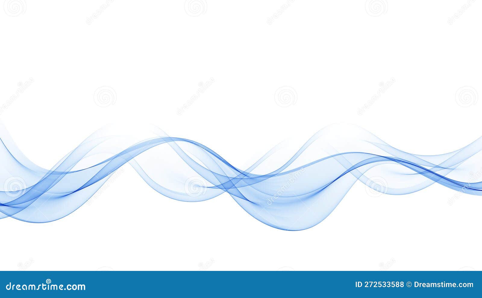 Wavy Abstract Blue Color Design Element. Wave Blue Background. Stock ...