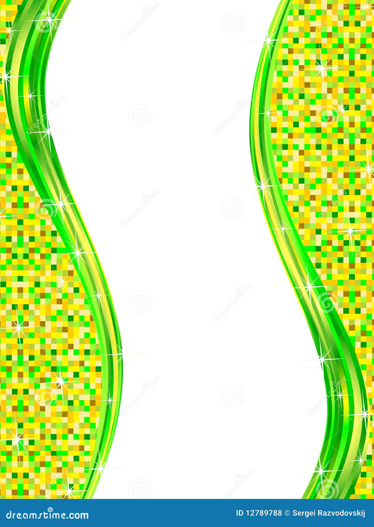 Wavy abstract frame stock vector. Illustration of design - 12789788