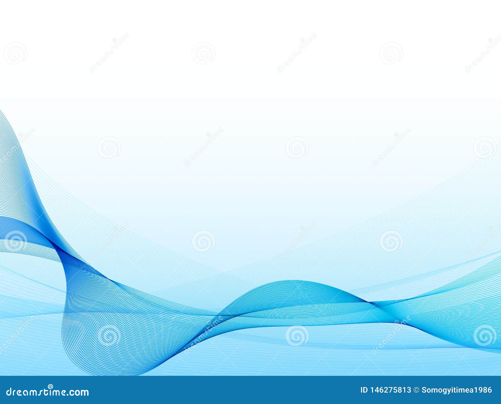 Blue Wavy Abstract Background. Stock Illustration - Illustration of ...