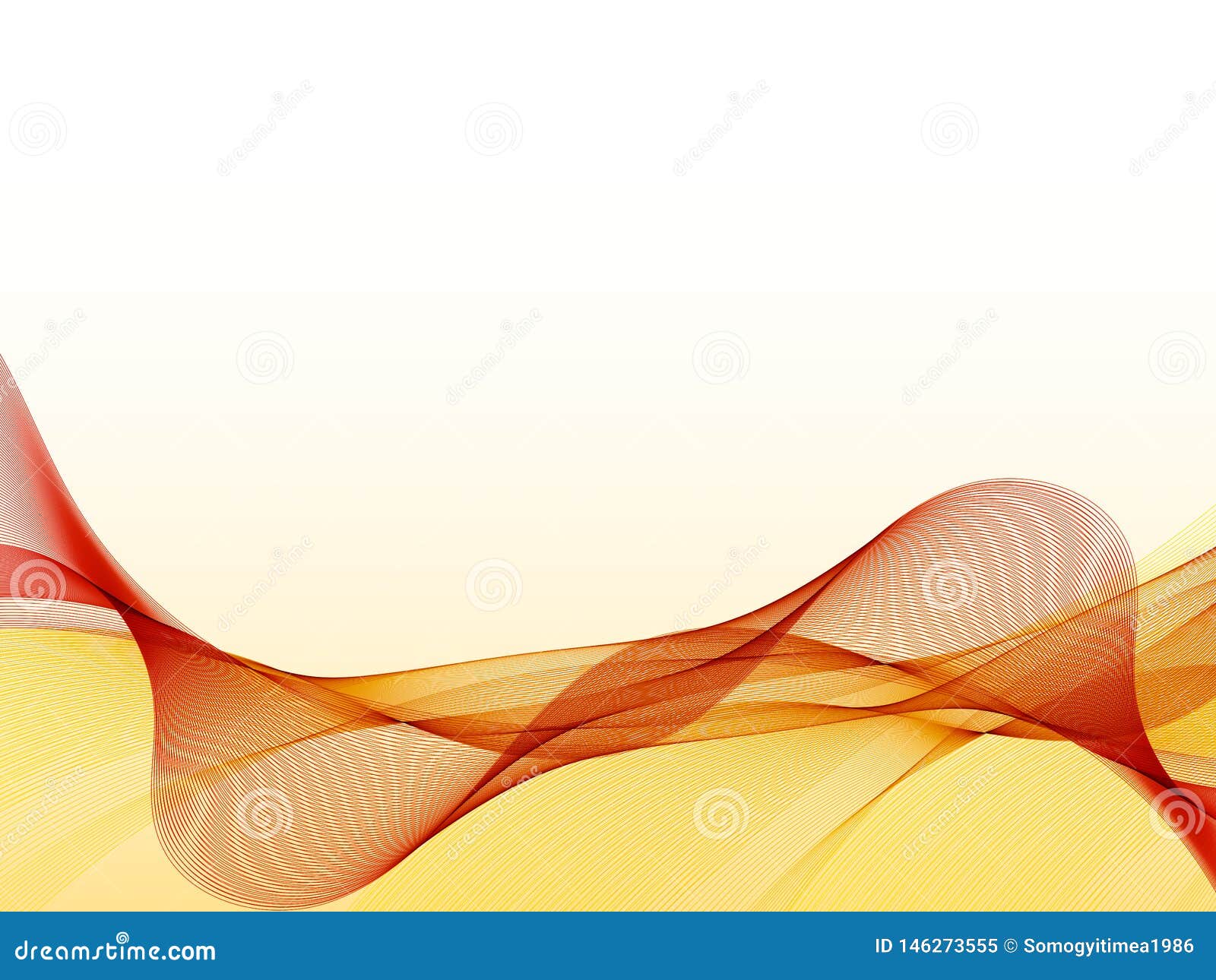Yellow Wavy Abstract Background. Stock Illustration - Illustration of ...
