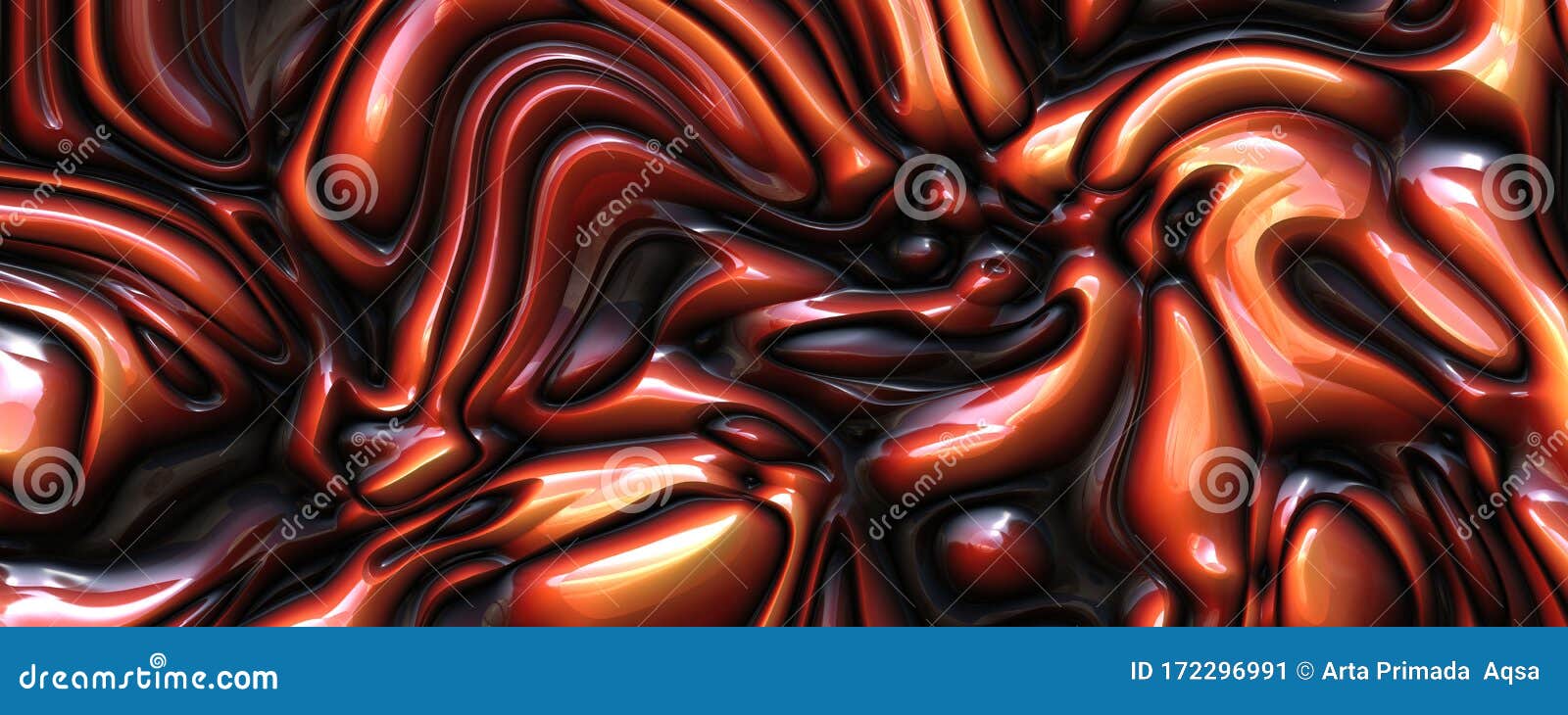 Wavy Abstract Lava Liquid Background Stock Illustration - Illustration ...