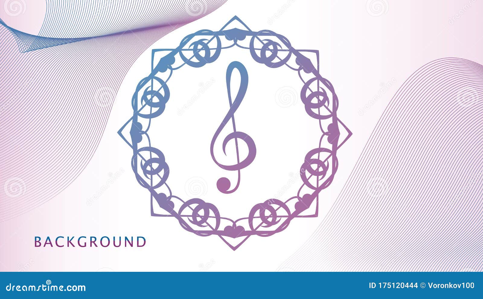 Musical Clef Background Vector Illustration | CartoonDealer.com #15739290