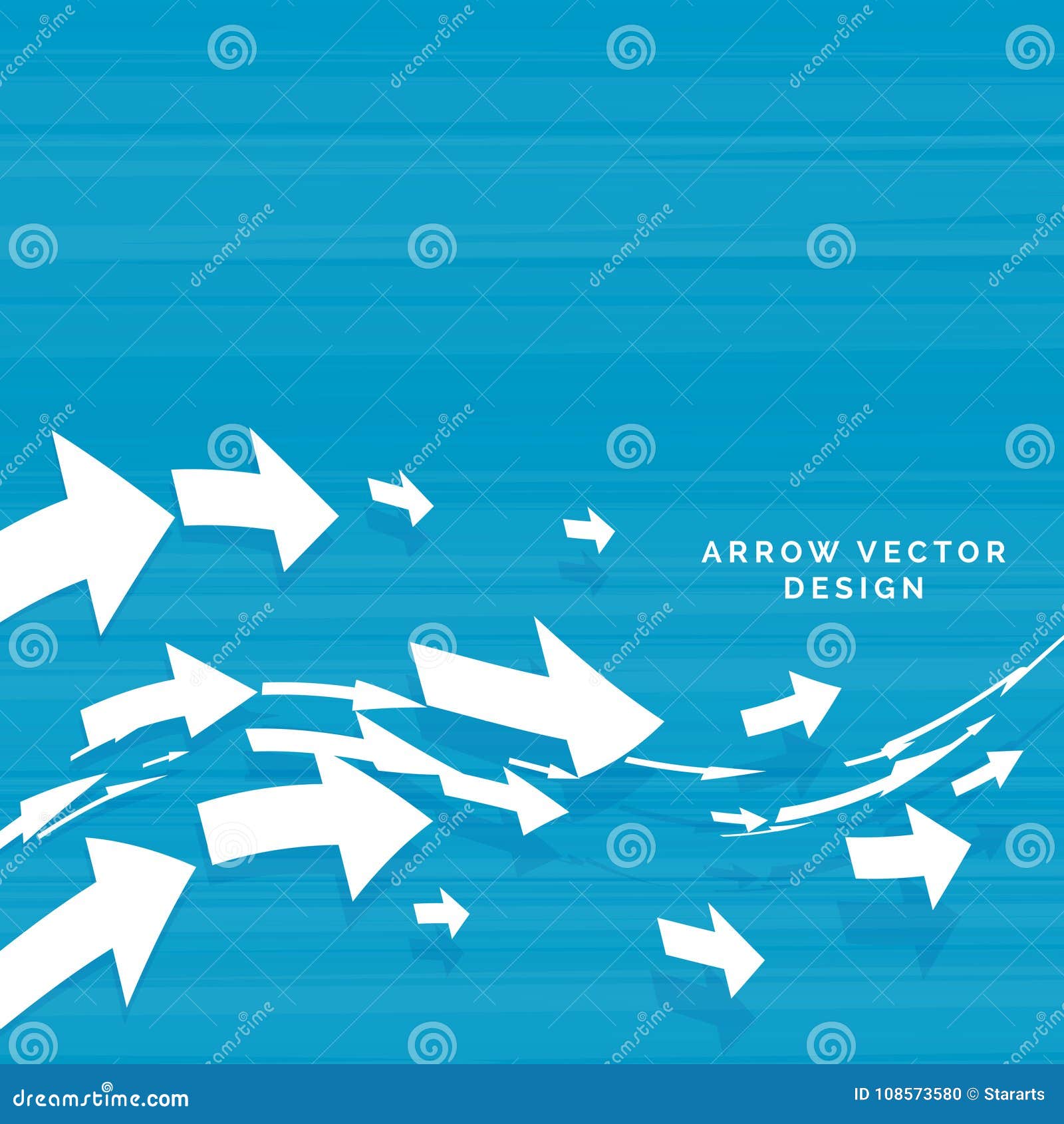 Wavy Arrows Moving Forward Concept Design Stock Vector - Illustration ...