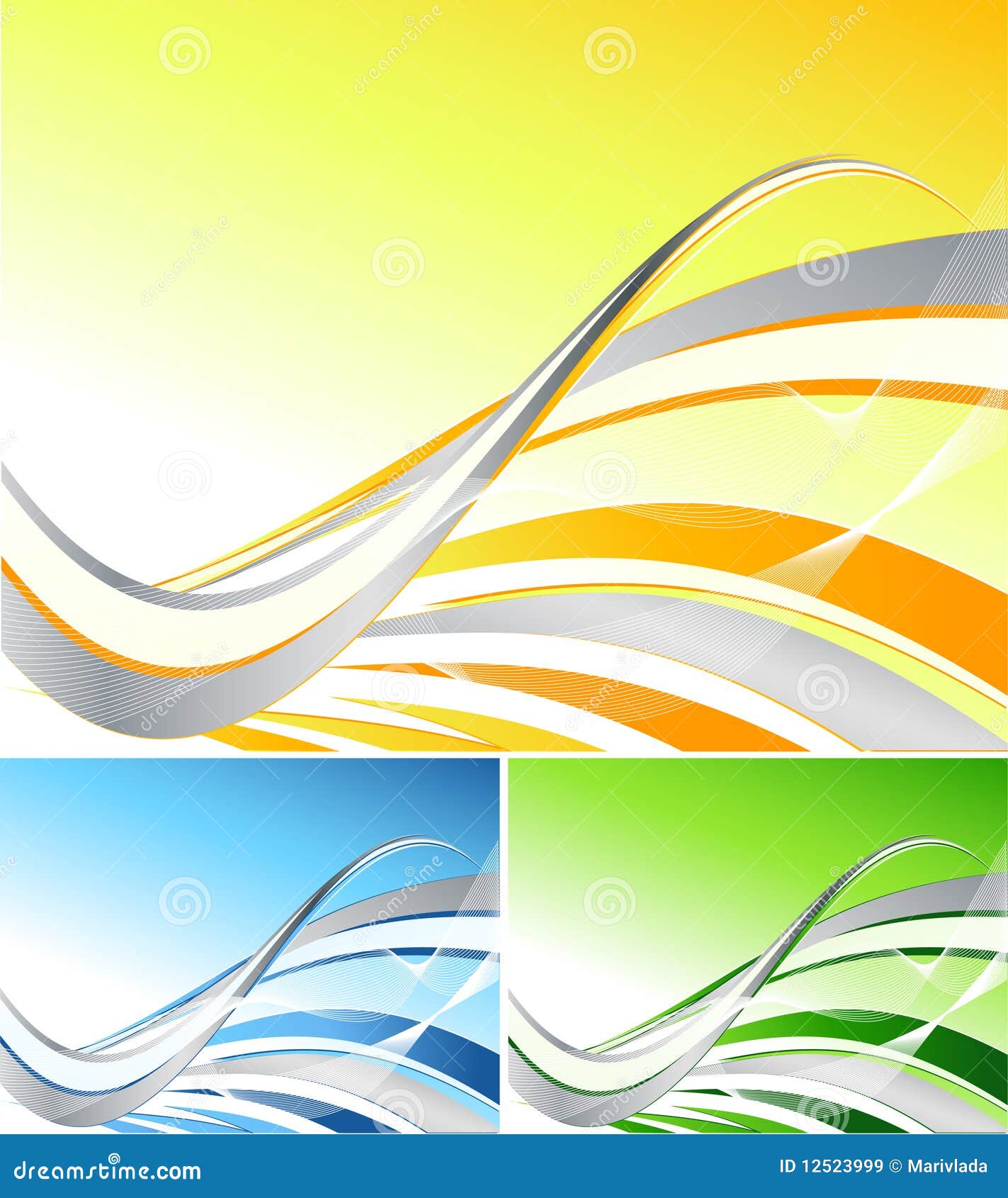 Wavy backdrop stock vector. Illustration of technology - 12523999