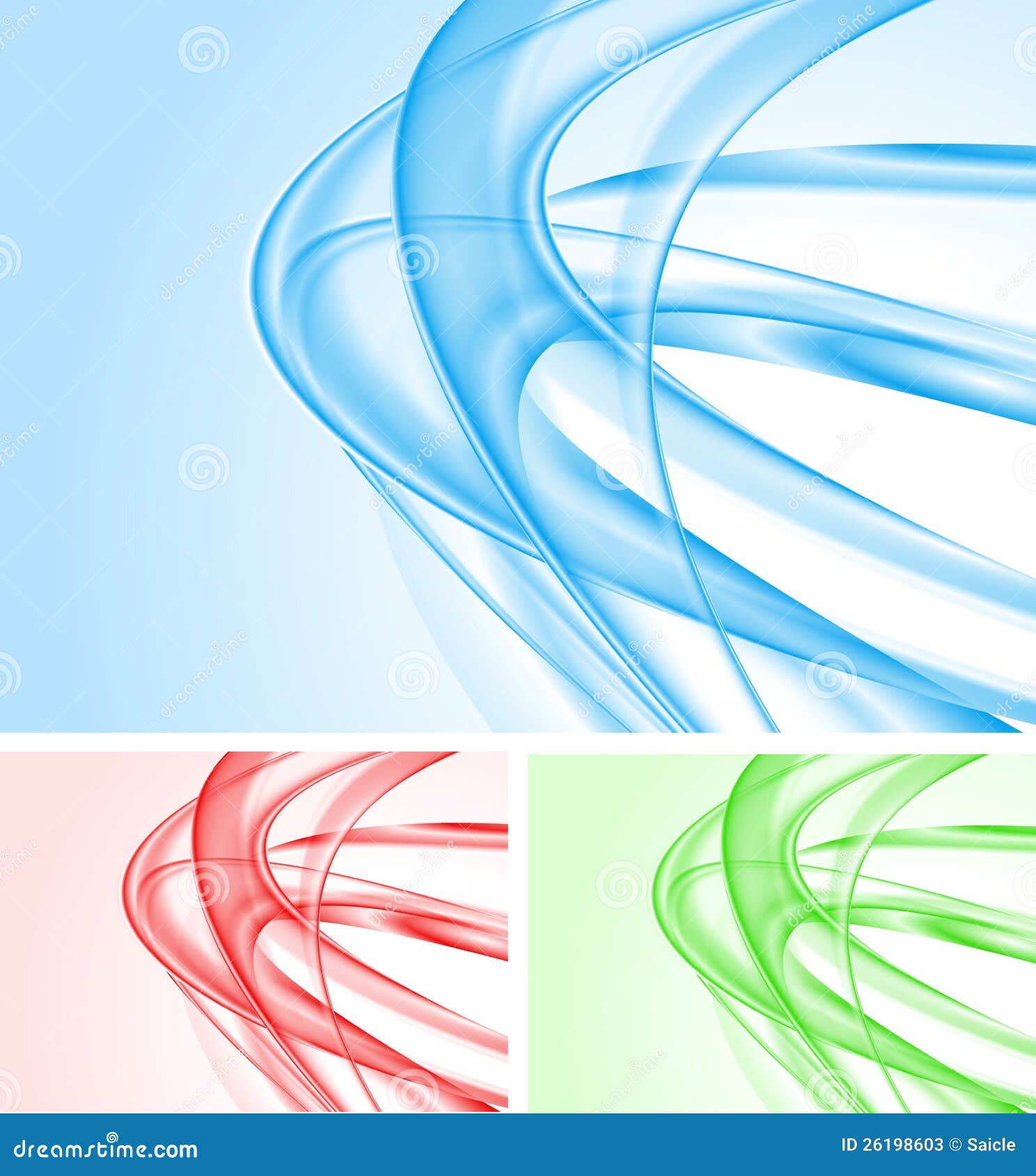 Wavy backdrops collection stock vector. Illustration of abstraction ...
