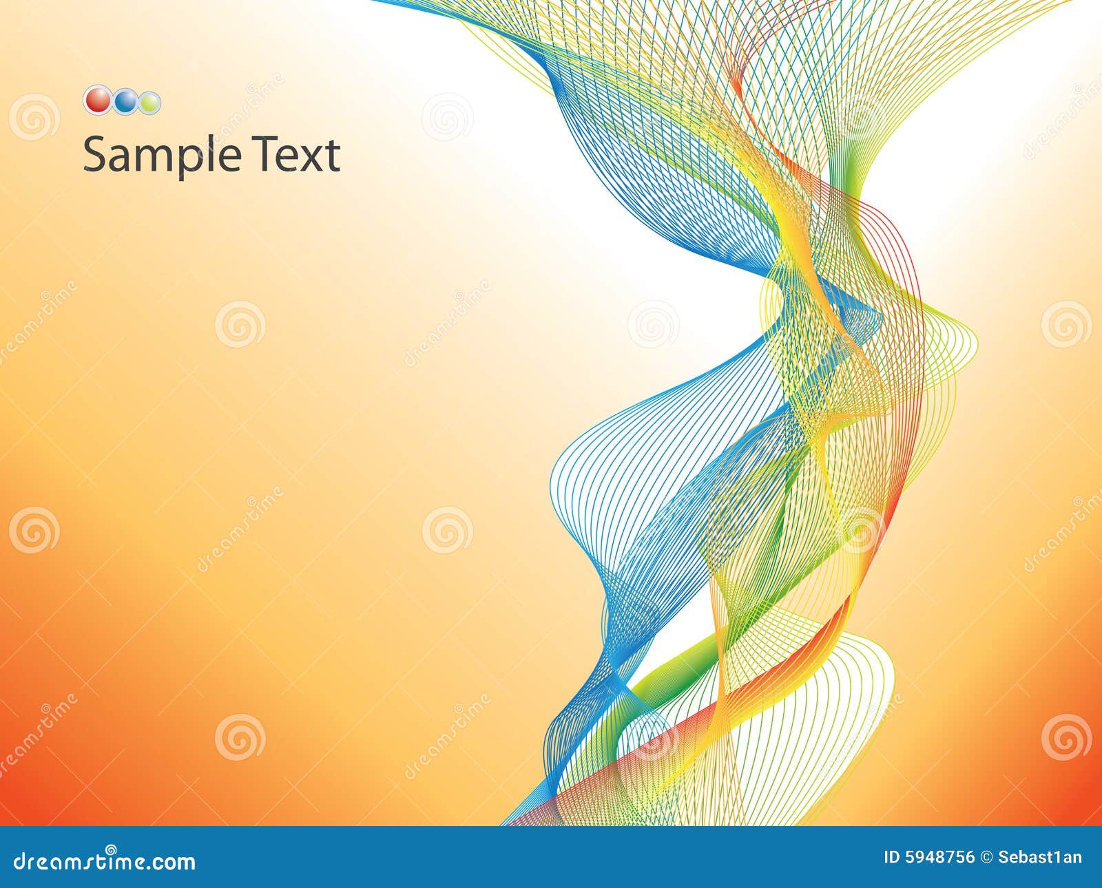 Wavy background stock vector. Illustration of perspective - 5948756