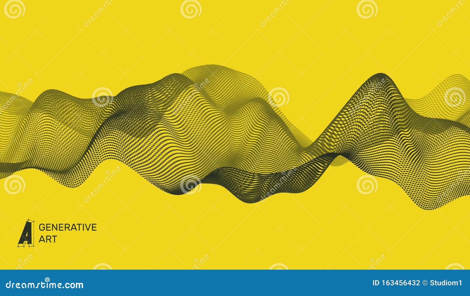Wavy Background for Banner, Flyer, Book Cover, Poster. Dynamic Effect ...