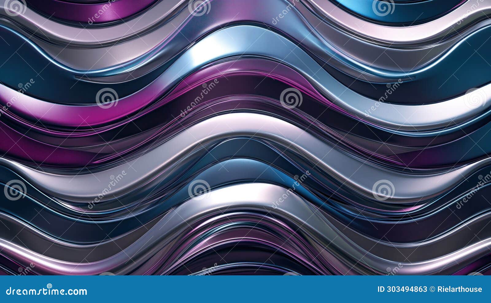 Wavy Background with Dark Silver and Light Indigo Color Stock ...