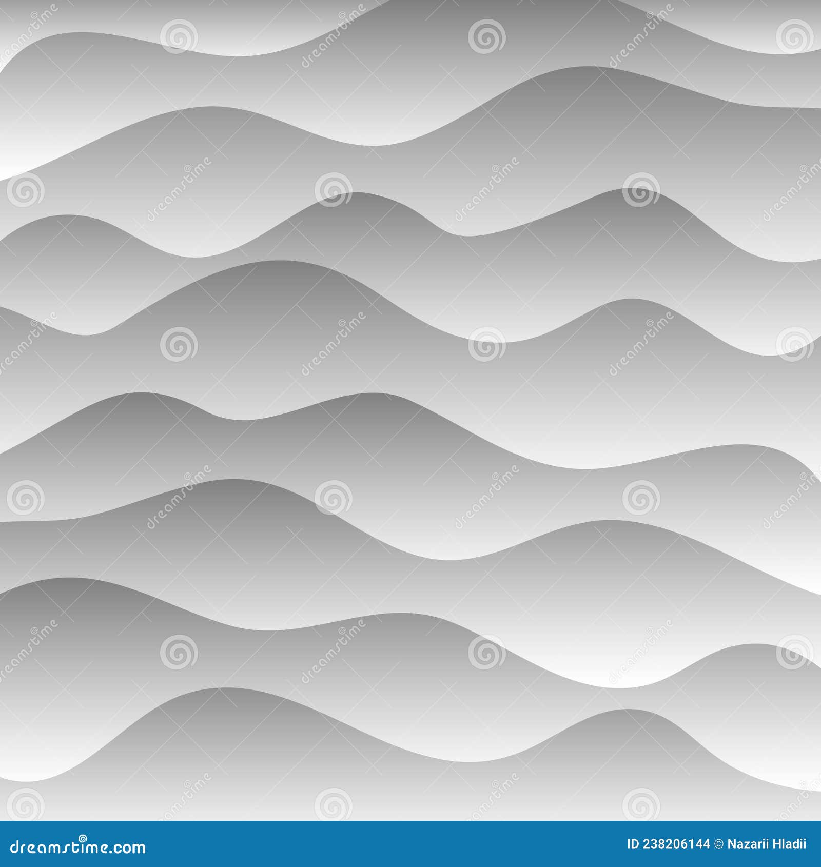 Wavy Background with Gradient. Black and White. Vector Illustration ...