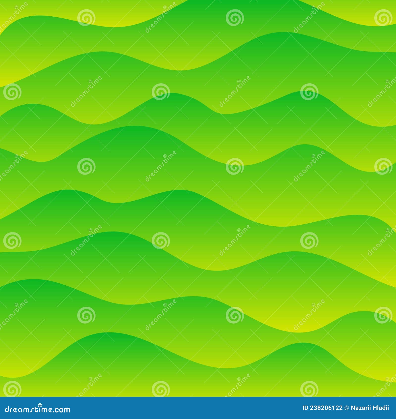 Wavy Background with Green Gradient. Vector Illustration. Stock Vector ...