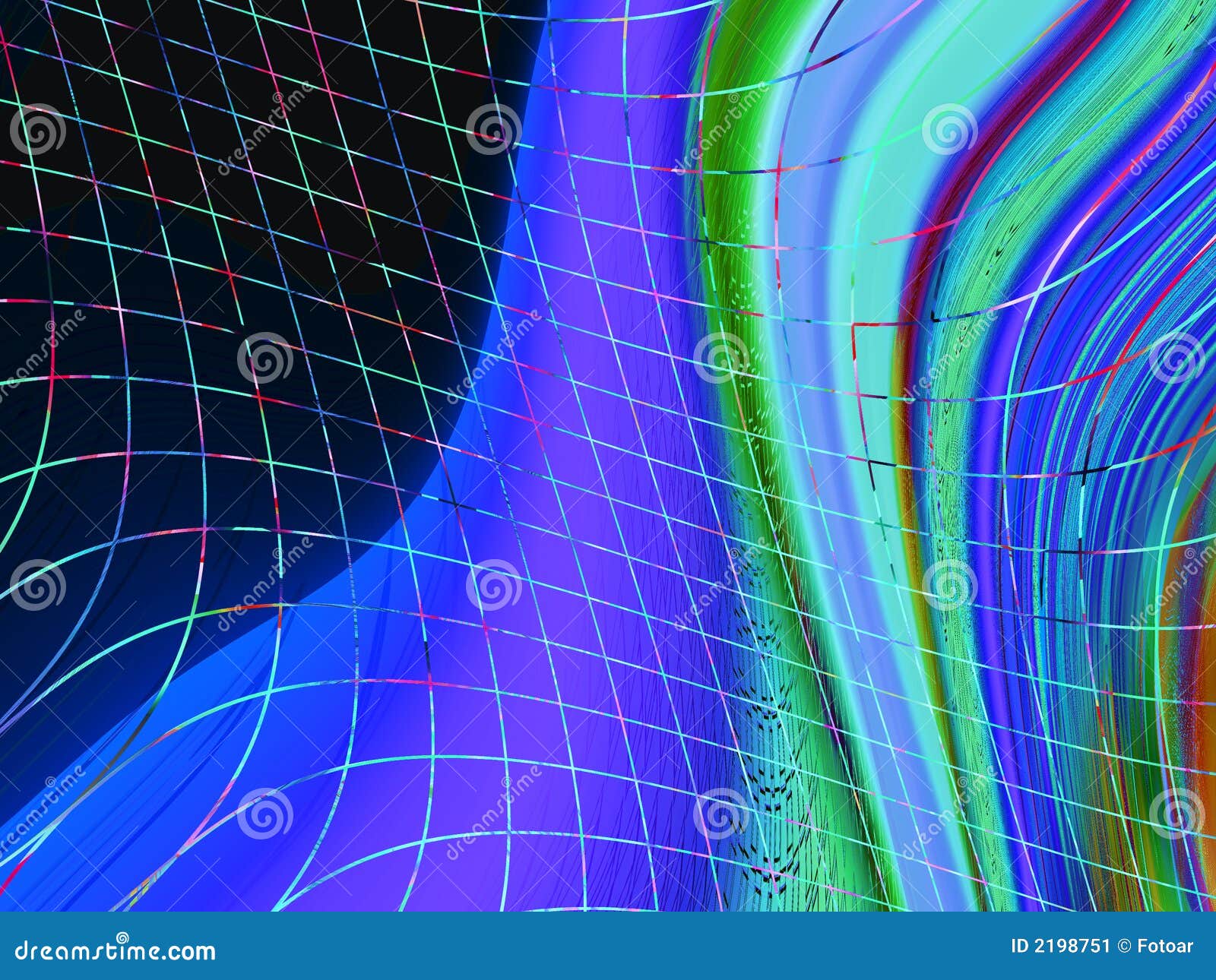 Wavy background with grid stock illustration. Illustration of colored ...