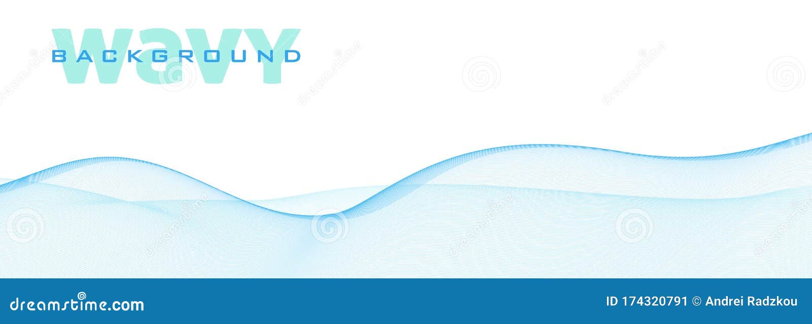 Wavy Background with Light Blue Wave. Subtle Vector Pattern Stock ...