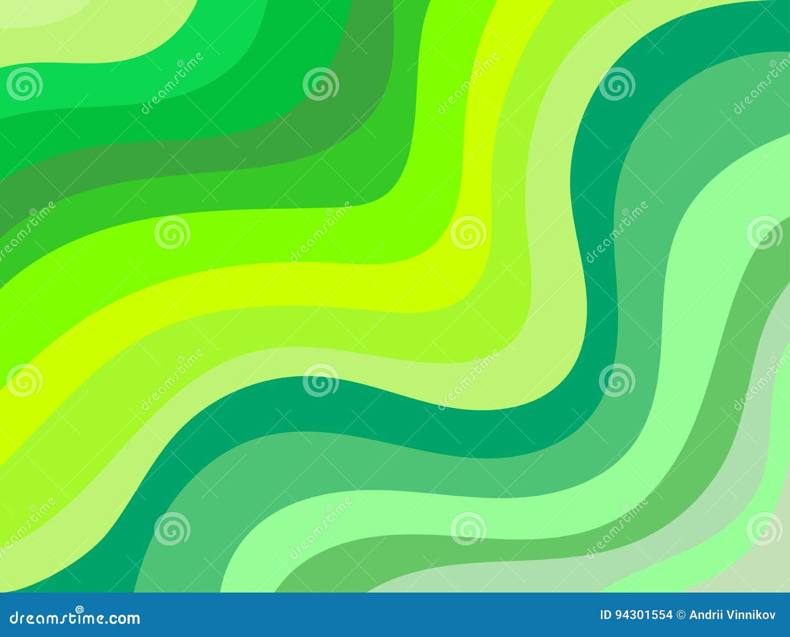 Wavy Background, Shades of Green. Vector Stock Vector - Illustration of ...