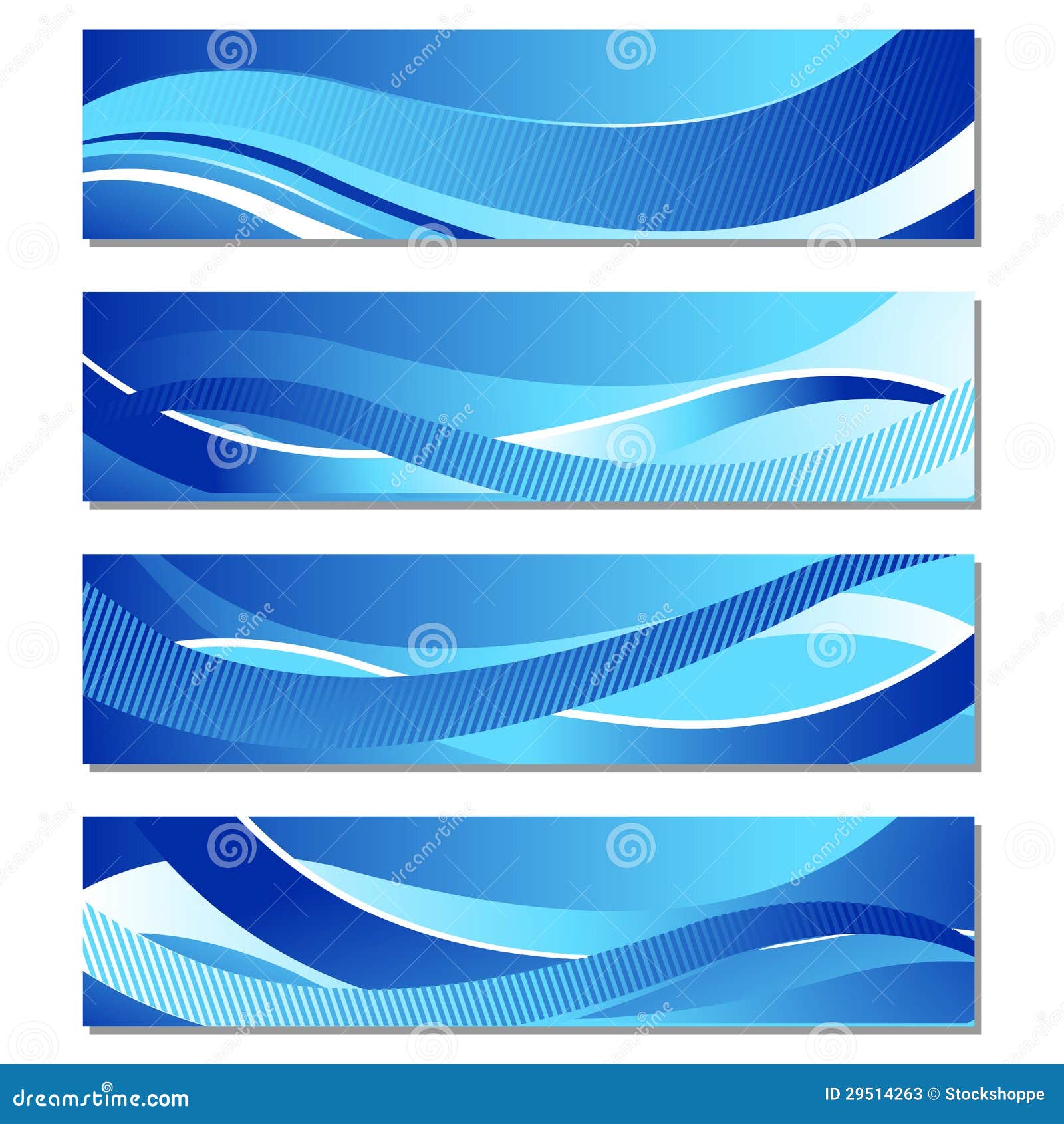 Wavy Banner stock vector. Illustration of header, color - 29514263
