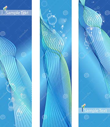 Wavy banner stock vector. Illustration of heat, graph - 6239955