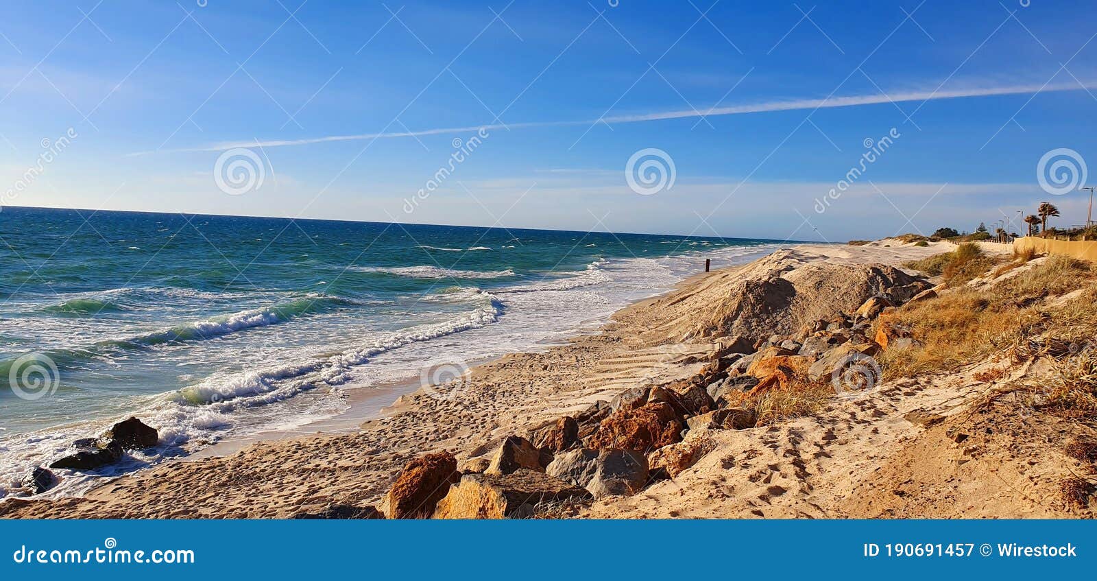 Wavy Beach Captured during the Daytime on a Sunny Day Stock Image ...