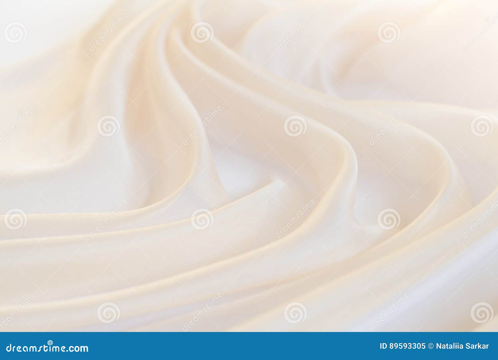 Wavy Beige Organza Close-up Stock Image - Image of decorative ...