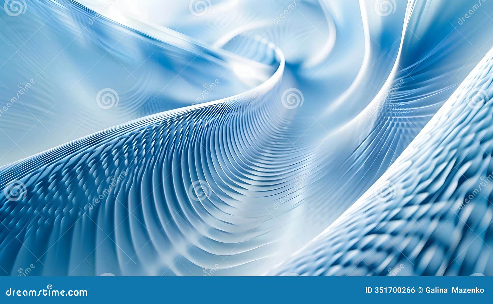 Wavy Blue Abstract Background with Smooth Flowing Layers and Texture ...