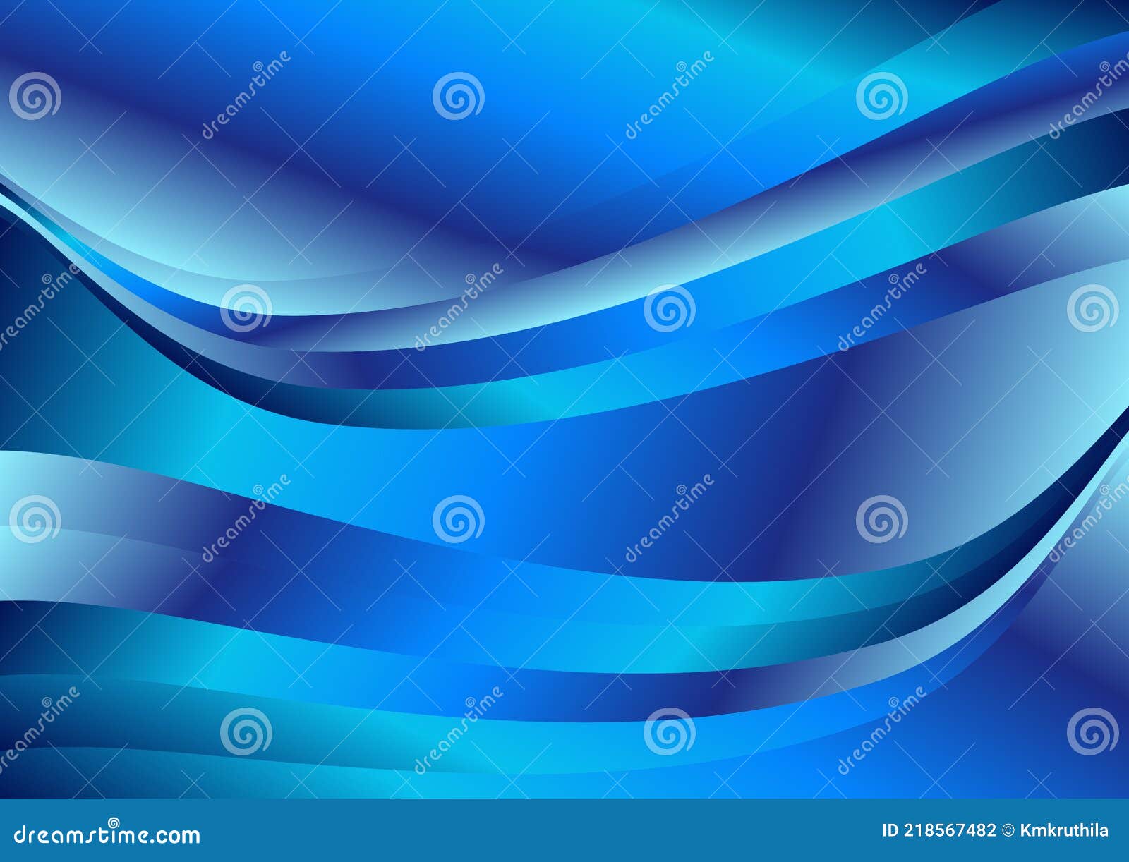 Wavy Blue Gradient Background Vector Image Stock Vector - Illustration ...