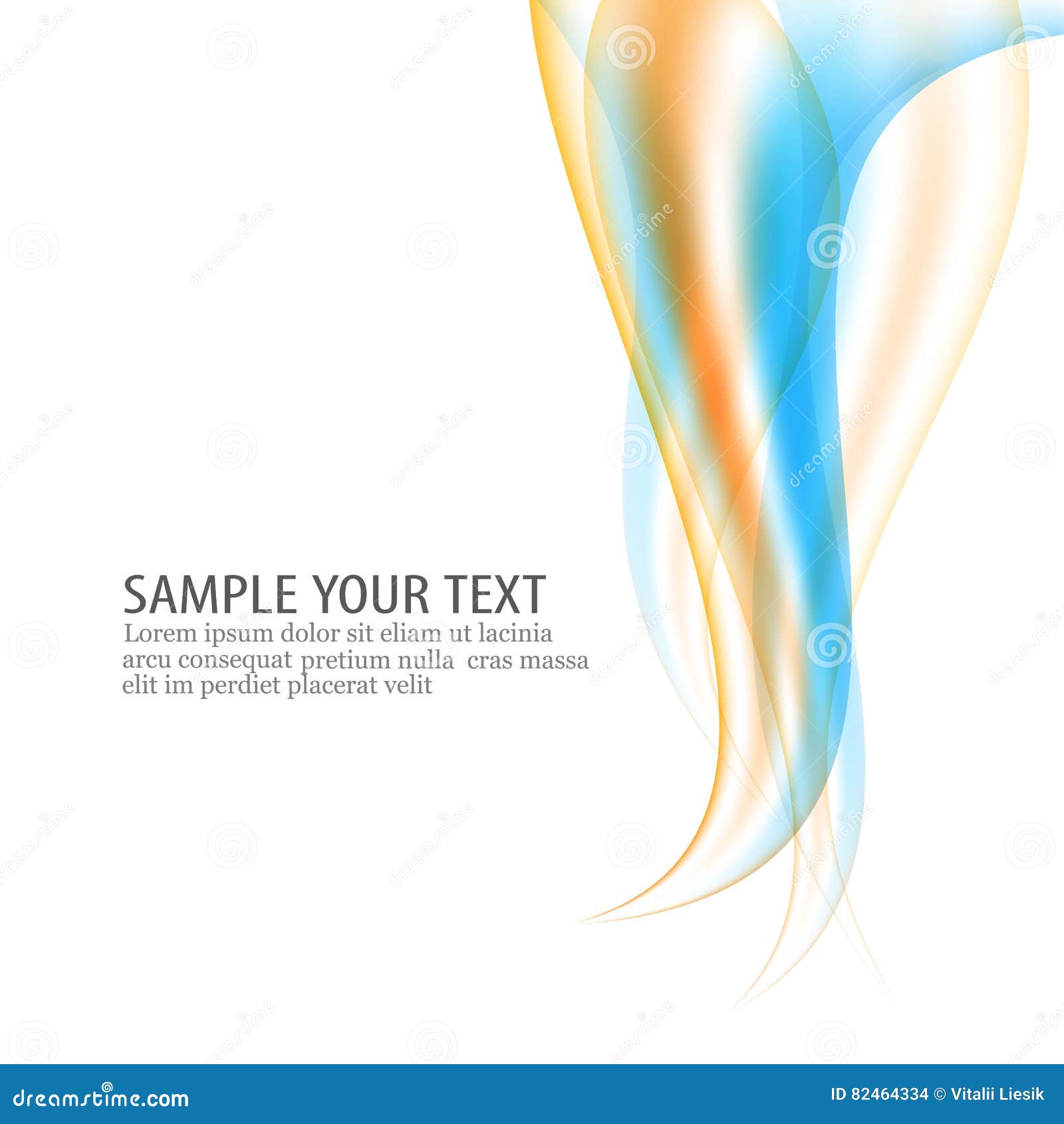 Wavy Blue and Green Lines Background Stock Illustration - Illustration ...