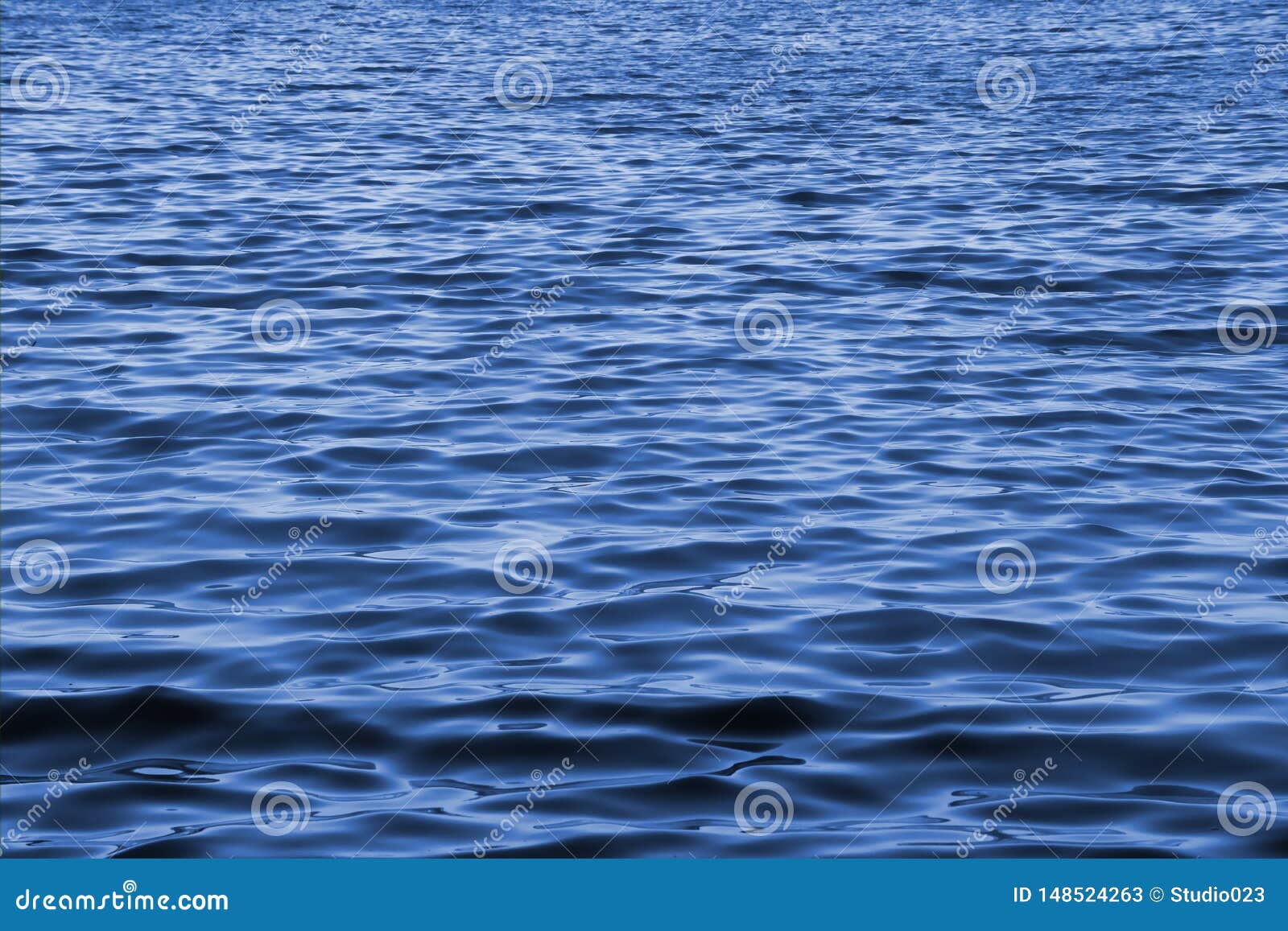 Wavy Blue Water Surface As a Landscape Background Stock Image - Image ...
