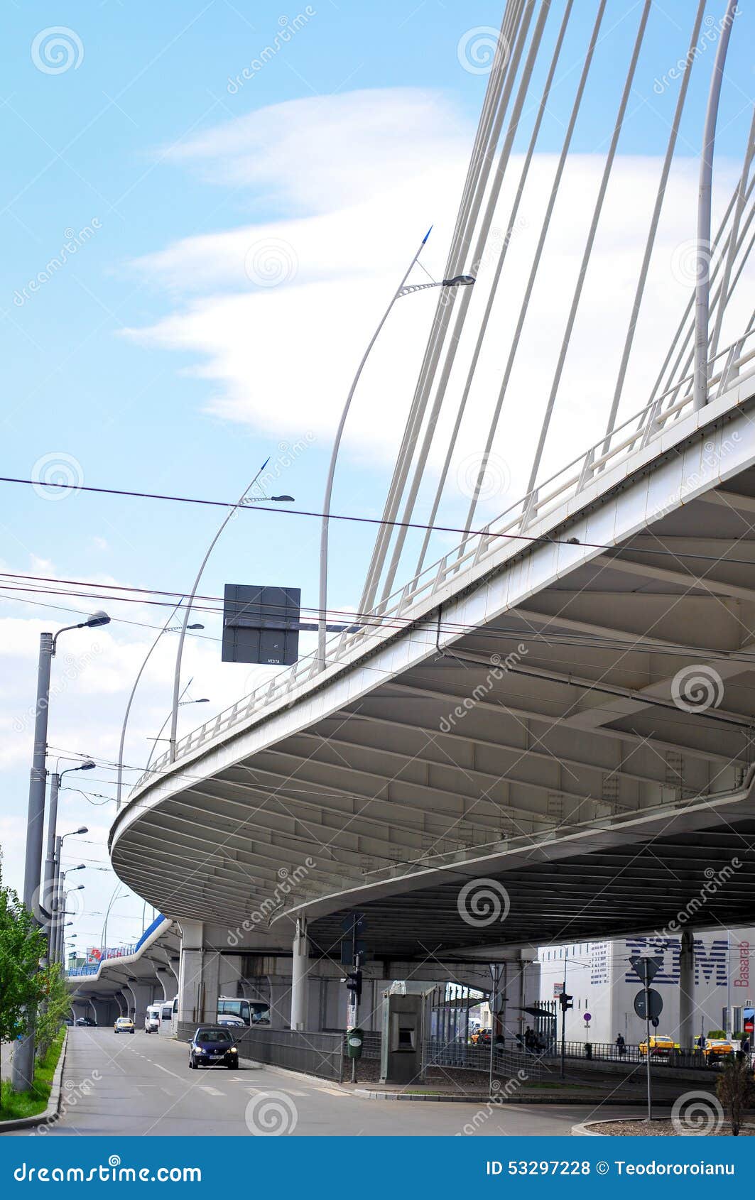 Wavy bridge editorial stock photo. Image of passage, empty - 53297228