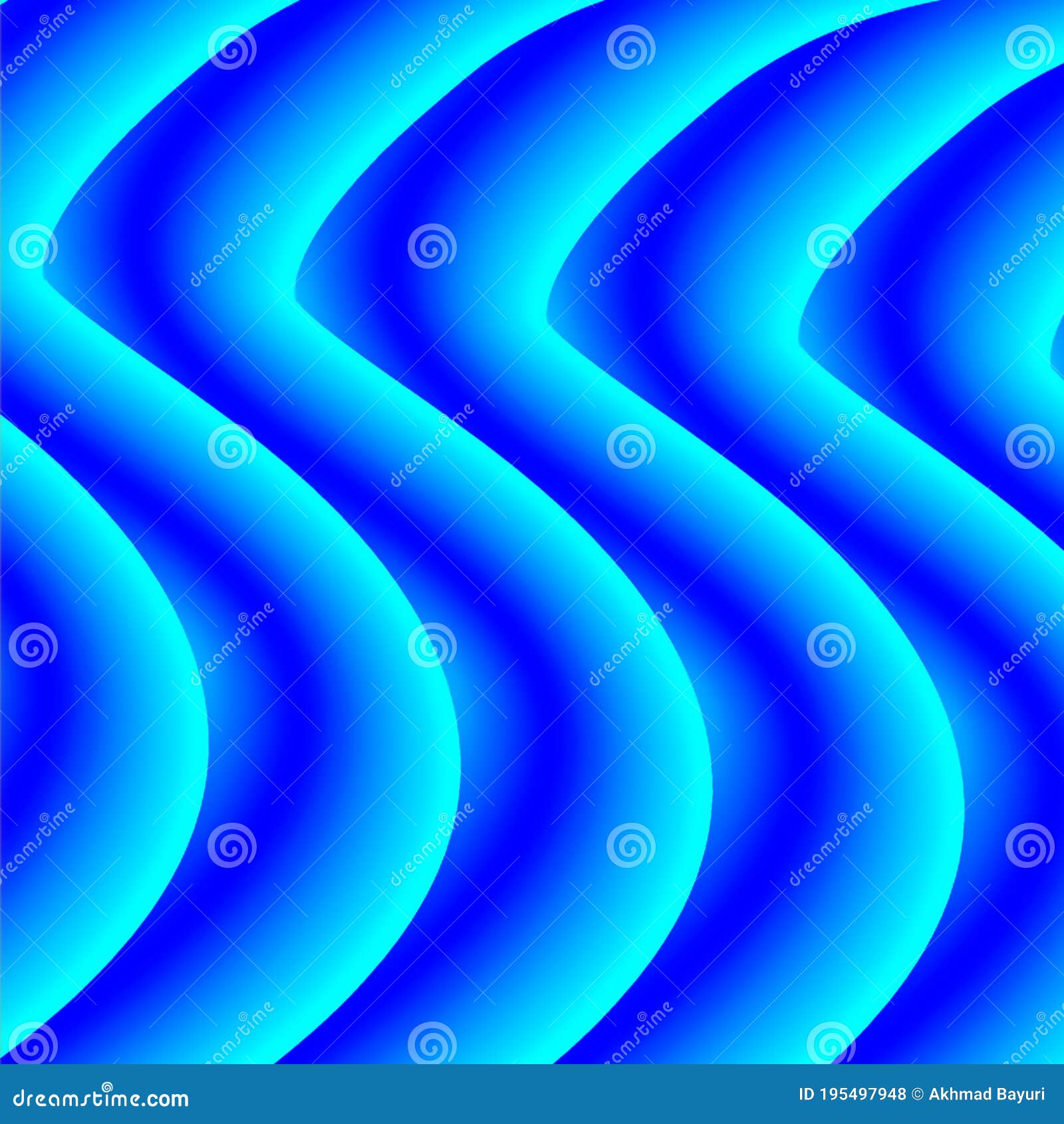 Wavy bright blue abstract stock illustration. Illustration of backdrop ...