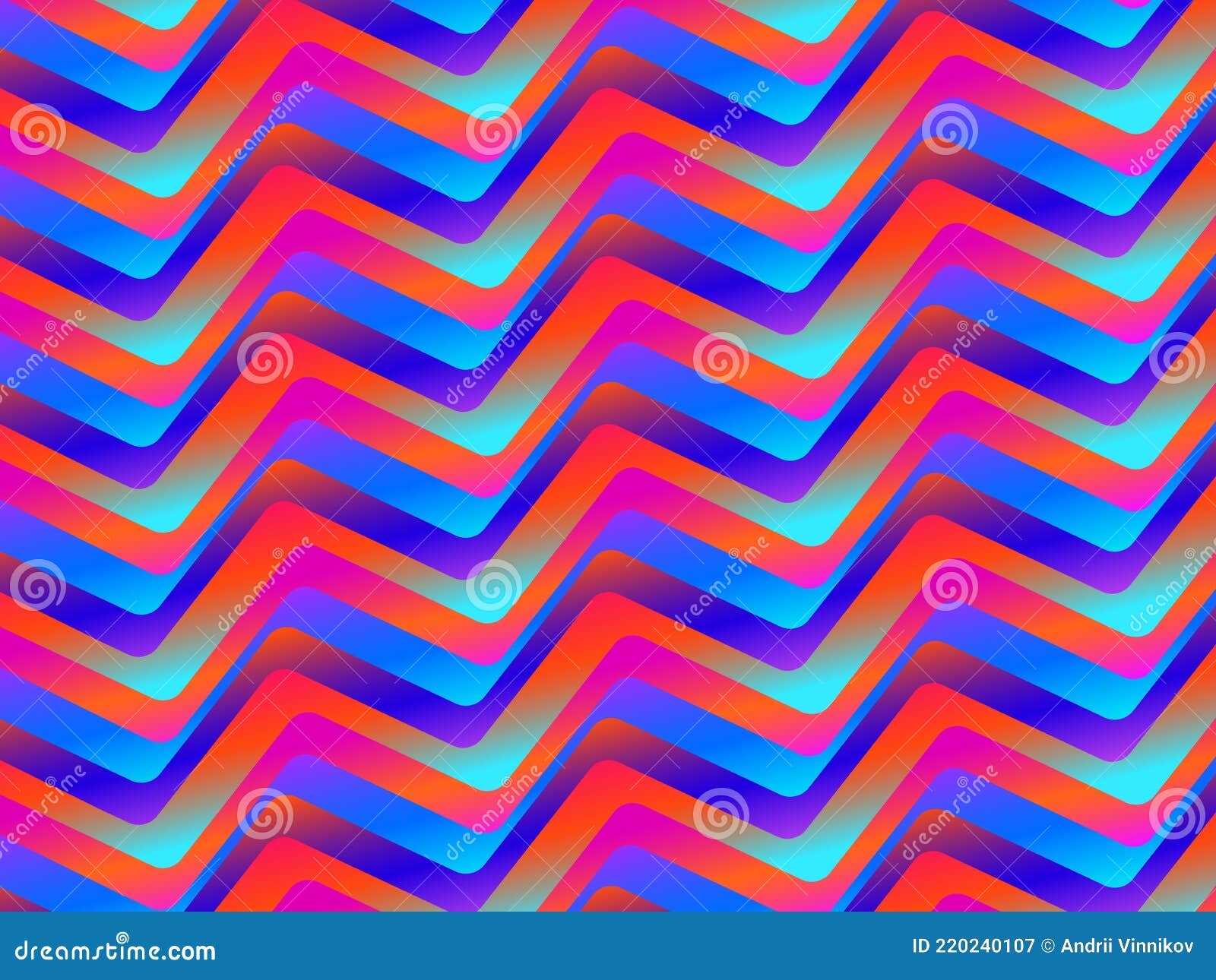 Wavy Bright Gradient Background. Synthwave Pattern. Trendy Gradient ...
